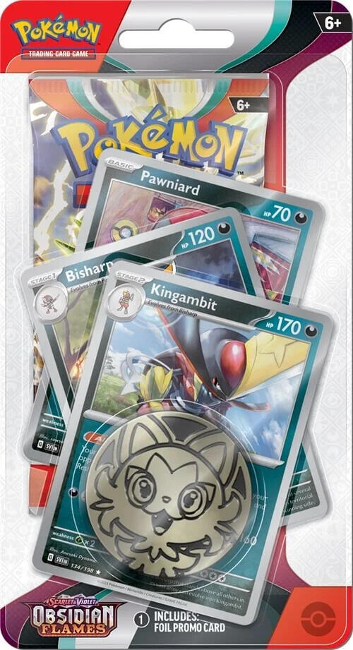 Obsidian Flames Single Blister Premium Pack – Elite 4 Trading Card ...
